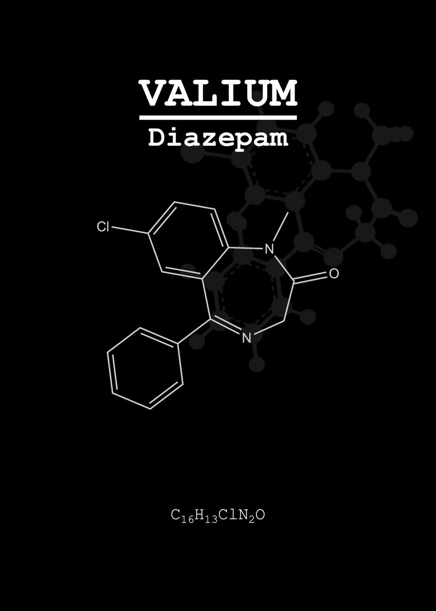 'Valium' Poster by ChemECool | Displate
