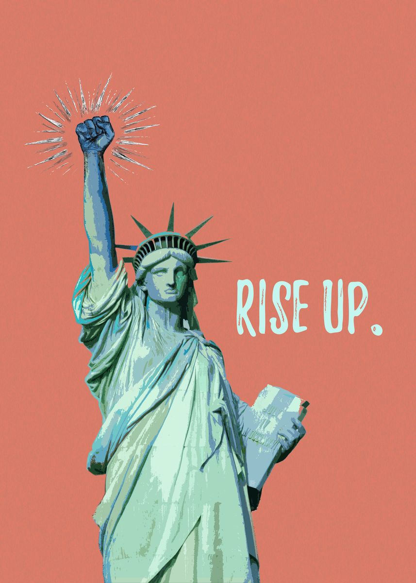 'Rise Up' Poster, picture, metal print, paint by Fanitsa | Displate