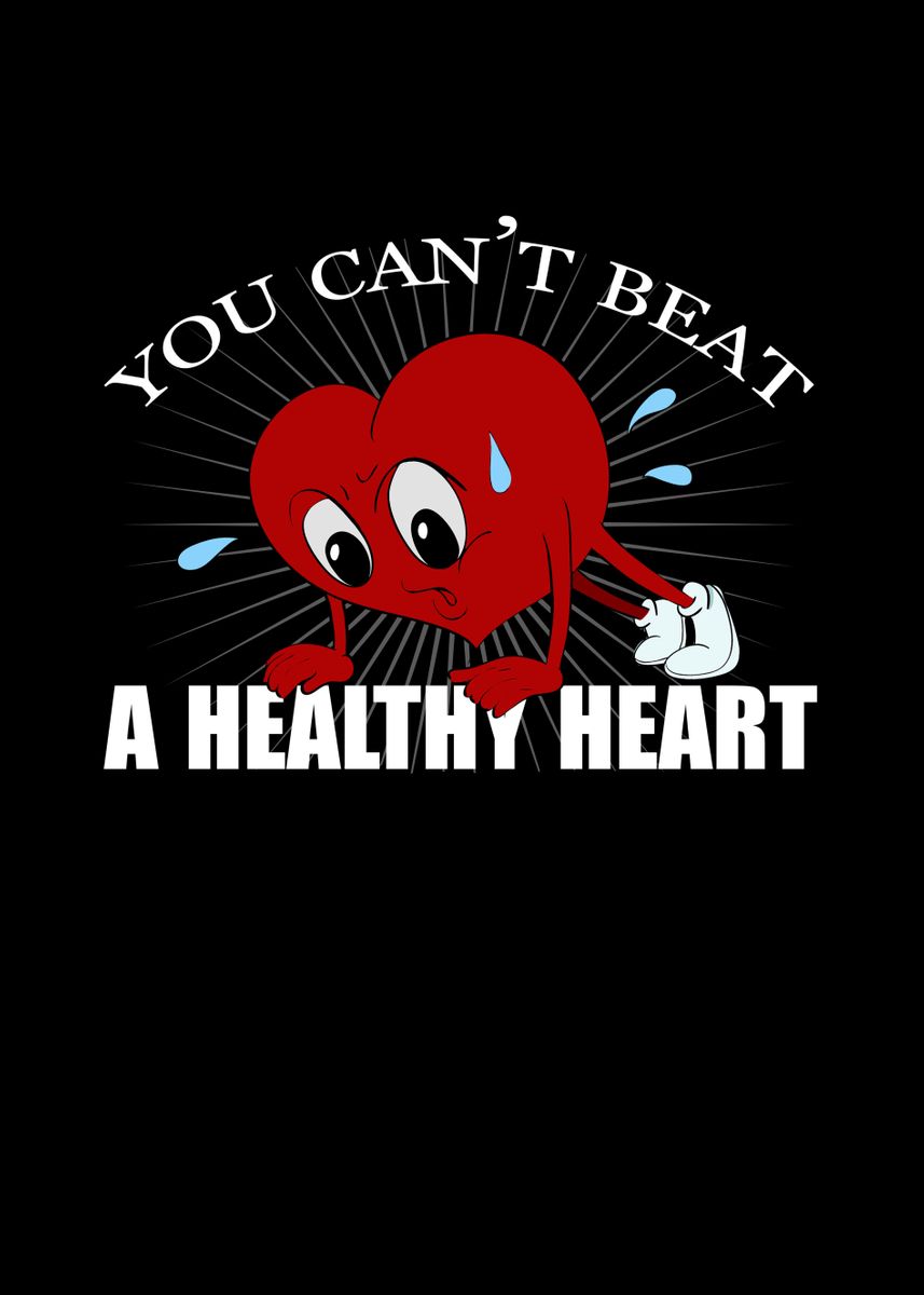 'Heart Sport Healthy' Poster, picture, metal print, paint by Norden ...