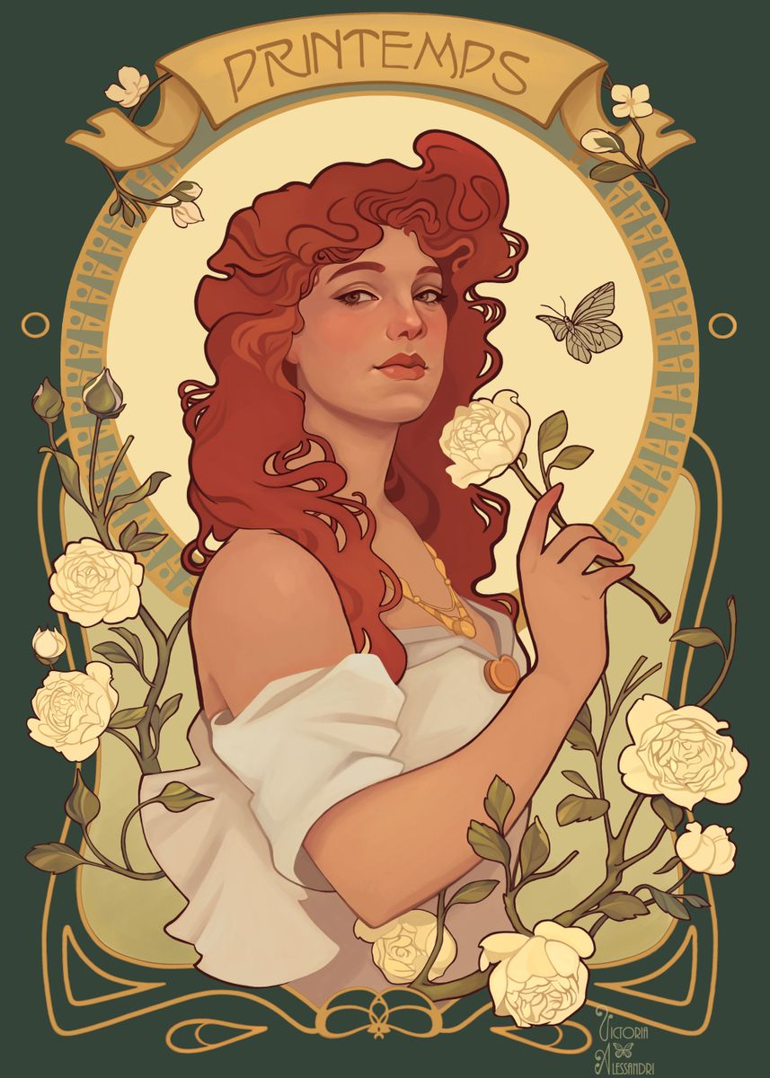 'Printemps' Poster, picture, metal print, paint by Victoria Alessandri ...