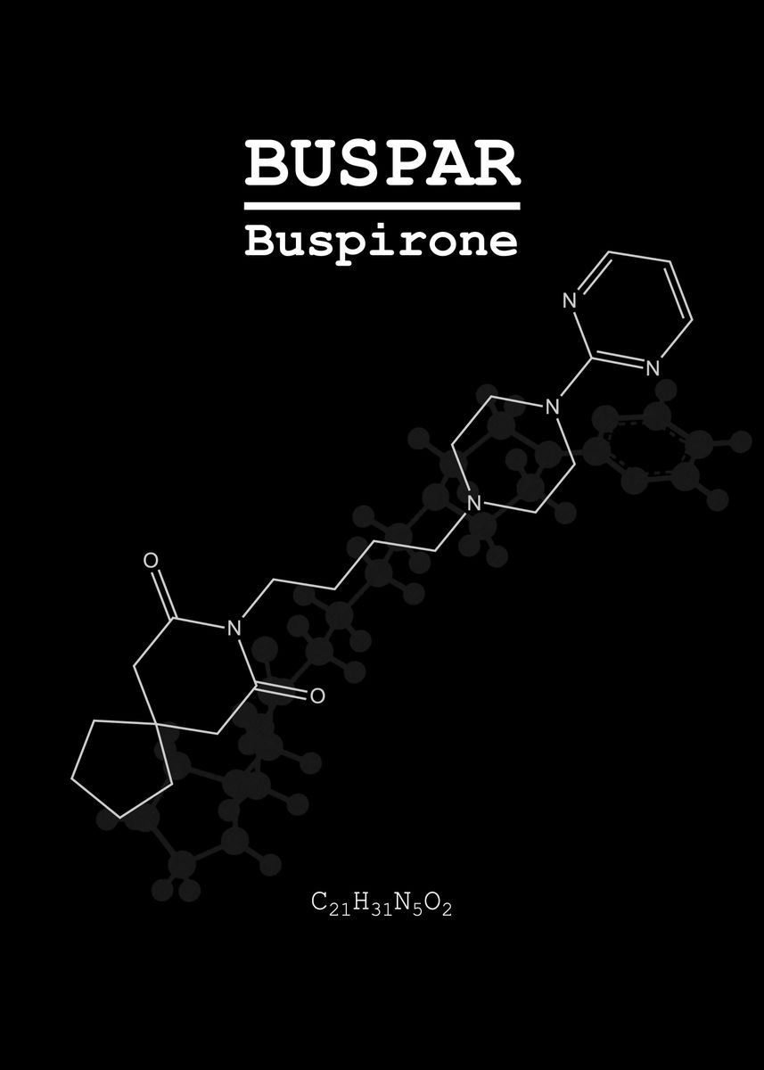 'Buspar' Poster, picture, metal print, paint by ChemECool | Displate