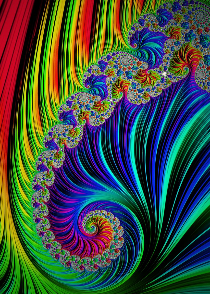 'Spectrum' Poster by Fractal Worlds | Displate