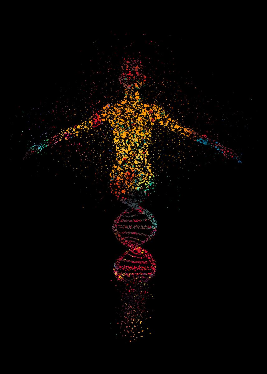 'DNA ' Poster by Erzebet Prikel | Displate