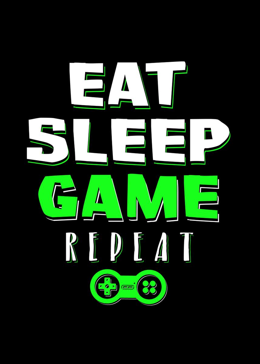 'Gamer Gaming Video Game' Poster, picture, metal print, paint by Norden ...