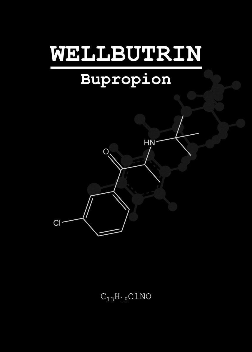 'Wellbutrin' Poster by ChemECool | Displate