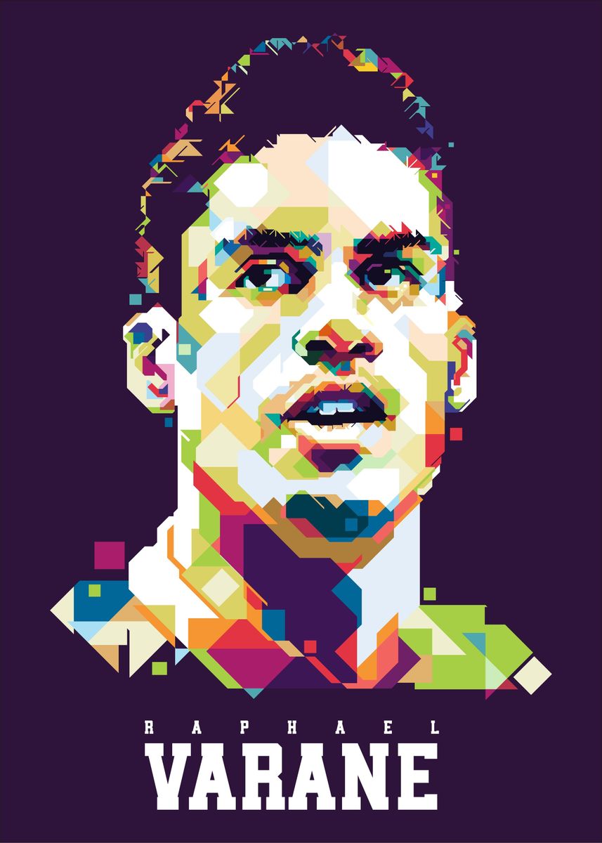 'RAPHAEL VARANE' Poster, picture, metal print, paint by WPAP POP ART ...