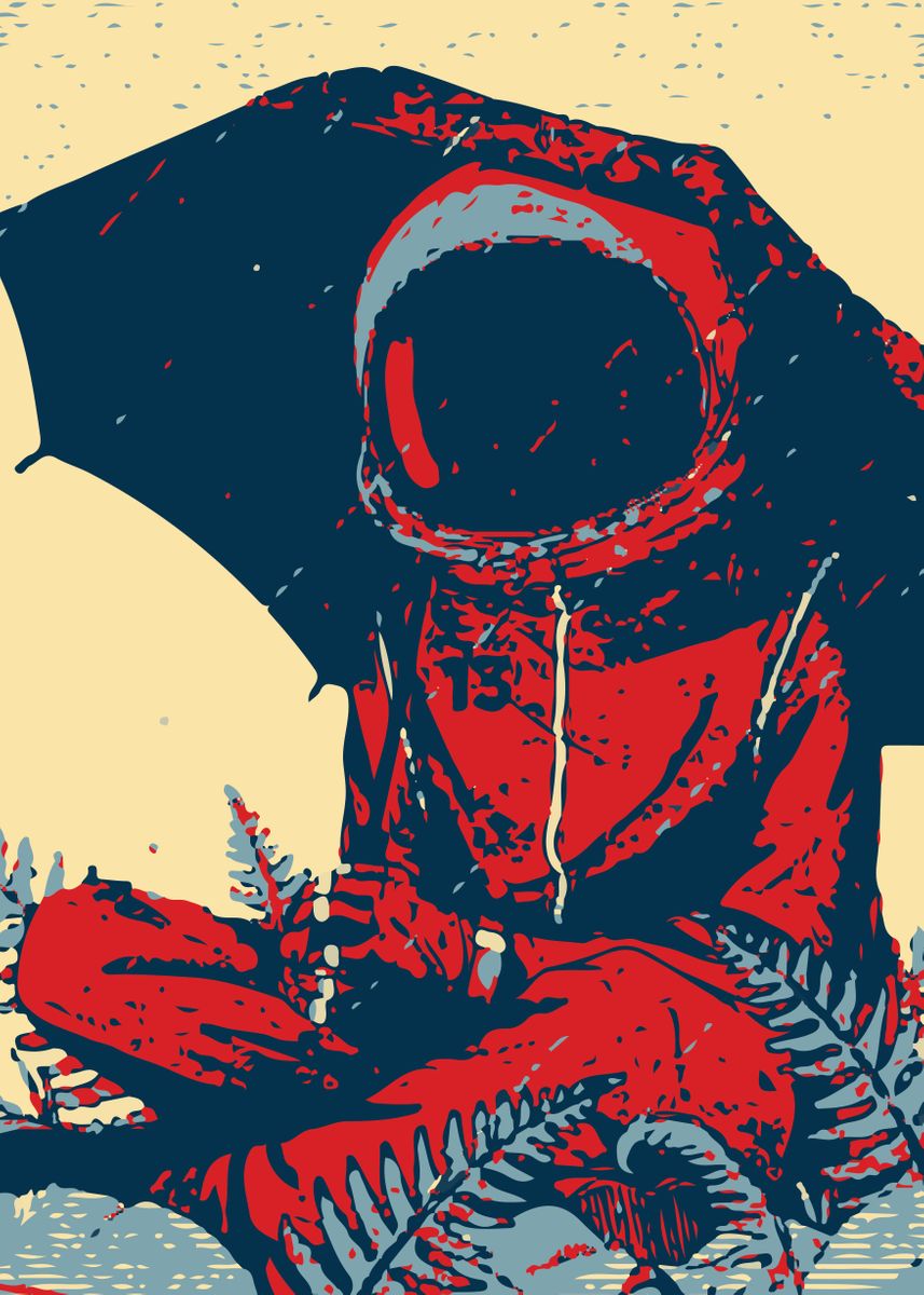 'astro rain' Poster, picture, metal print, paint by Popart Project ...