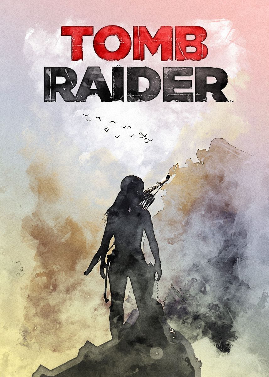 'Tomb Raider' Poster, picture, metal print, paint by Zneva Hysnu | Displate