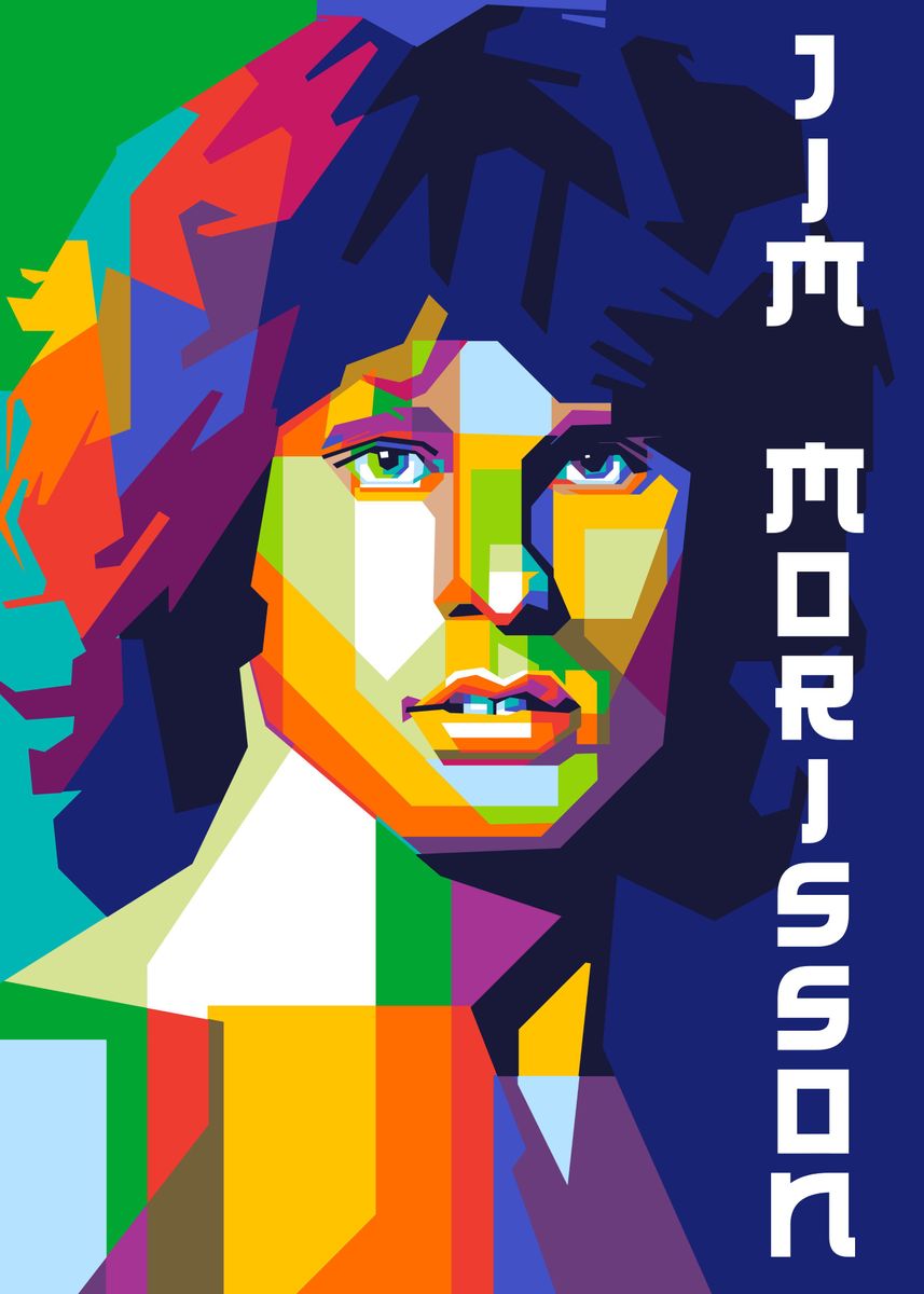 'Jim Morisson' Poster, picture, metal print, paint by Fajar Sidik ...