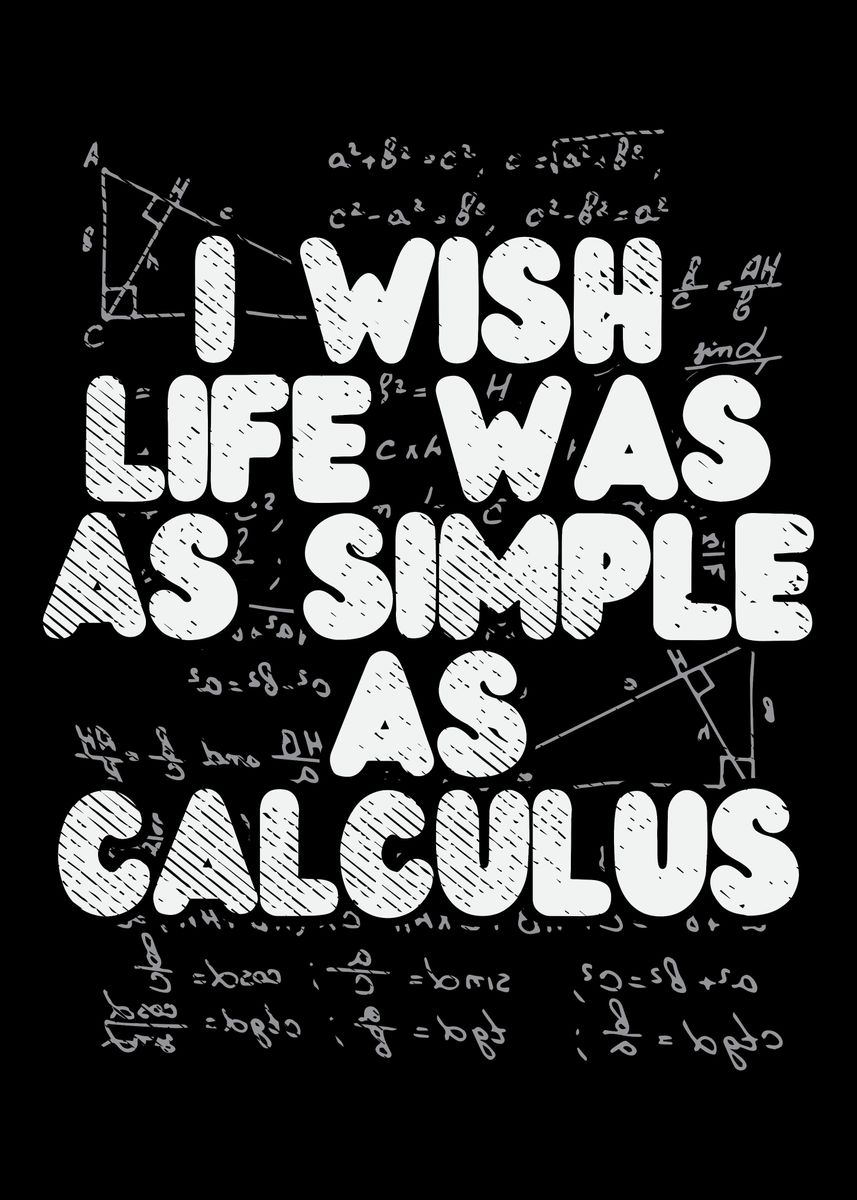 'I Wish Life Was As Simple ' Poster, picture, metal print, paint by Uwe ...