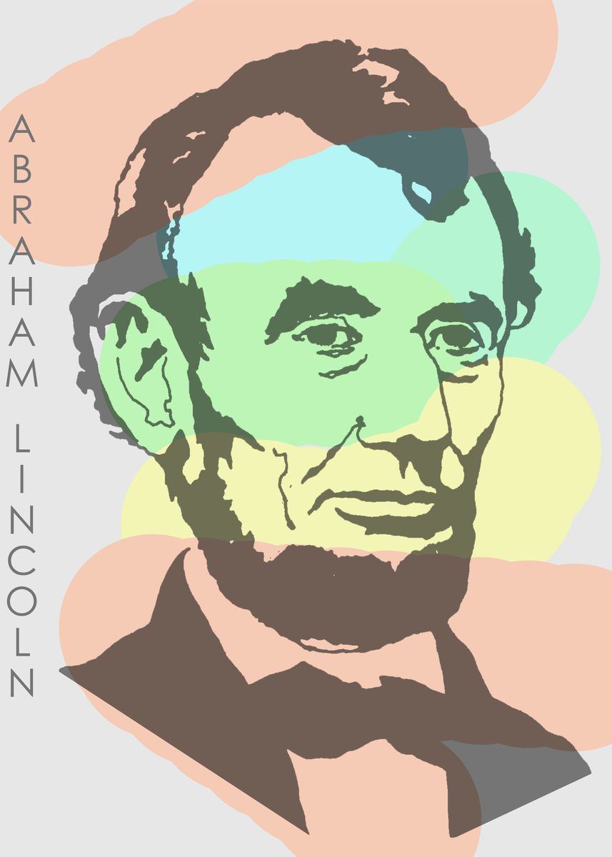 'Abraham Lincoln' Poster, picture, metal print, paint by Jimy | Displate
