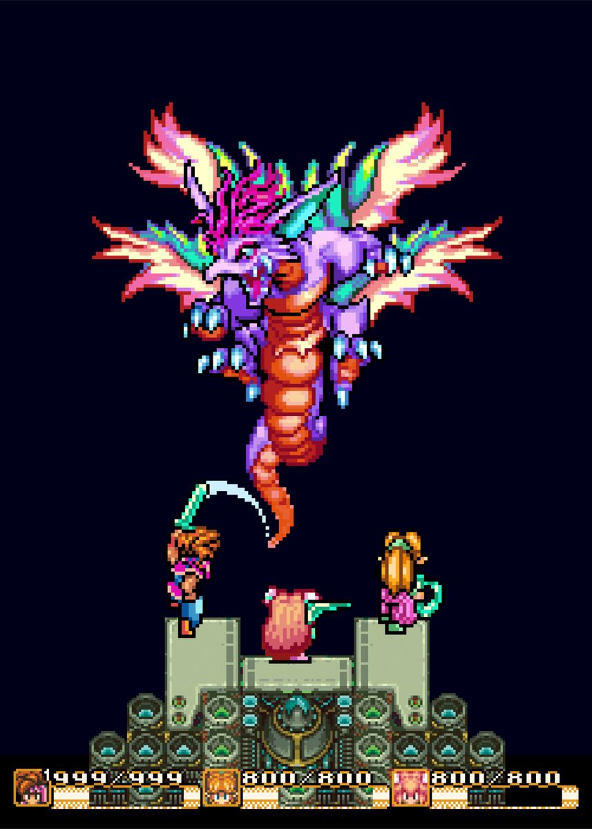 'Mana beast Secret of mana' Poster, picture, metal print, paint by 2 ...