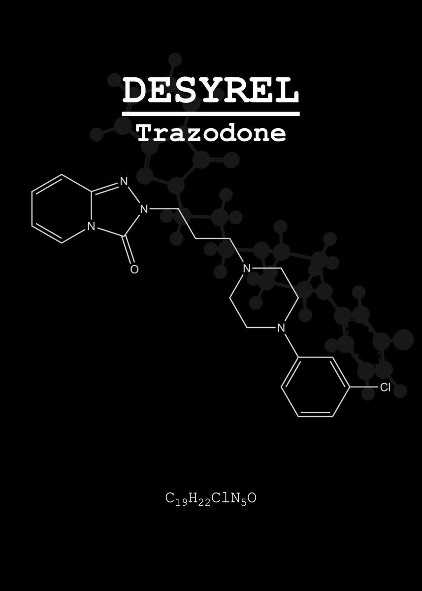 'Desyrel' Poster, picture, metal print, paint by ChemECool | Displate