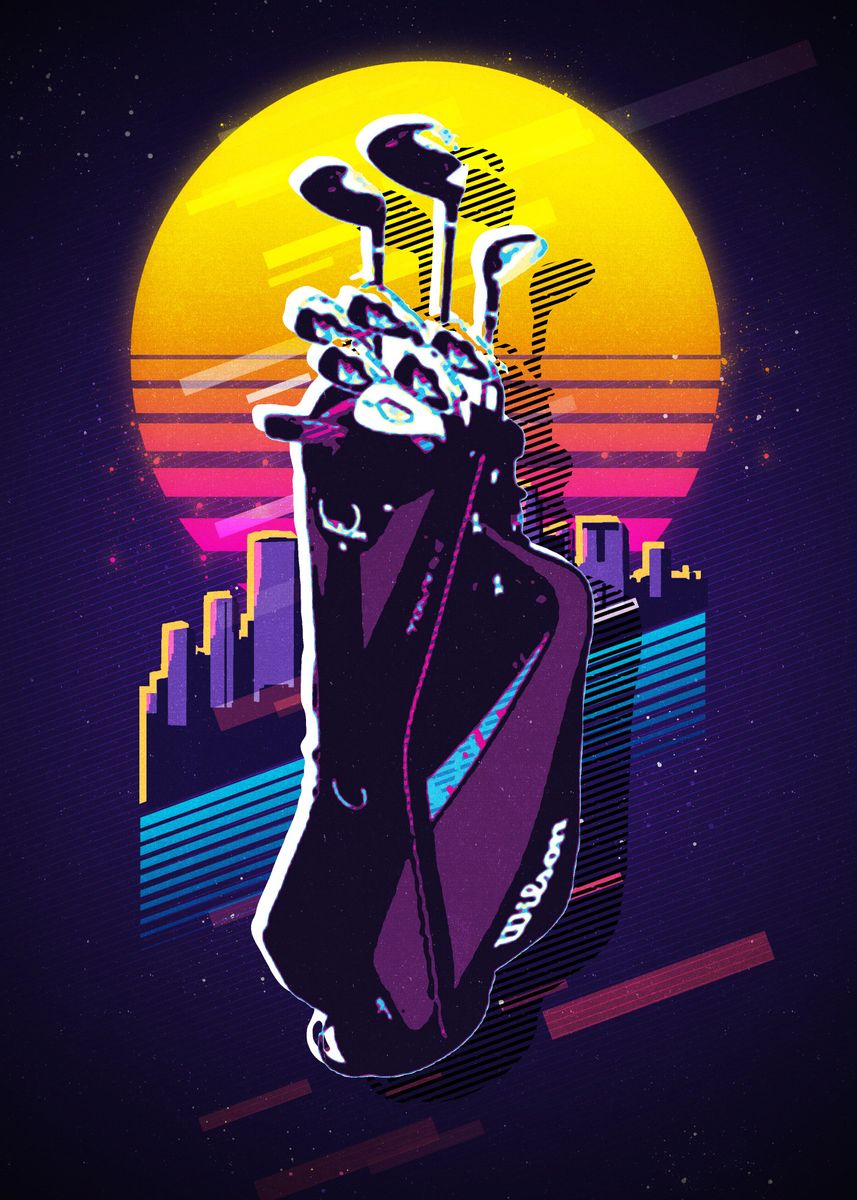 'Golf' Poster, picture, metal print, paint by Moranroy | Displate