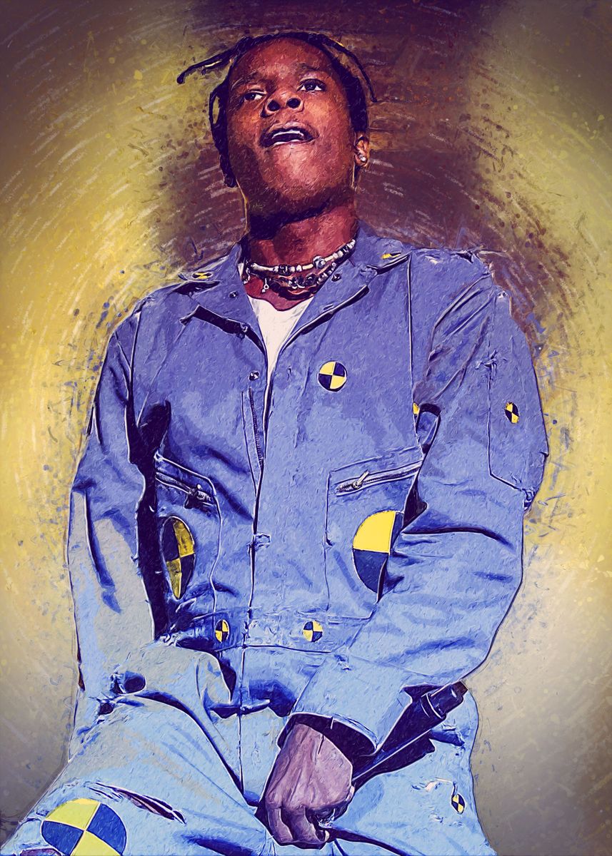 'ASAP ROCKY' Poster, picture, metal print, paint by Masahiro Art | Displate