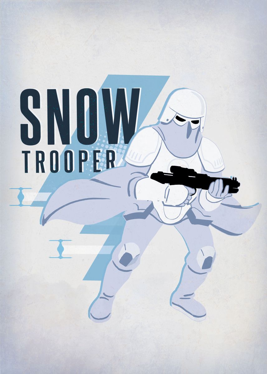 'Trooper' Poster, picture, metal print, paint by Star Wars | Displate