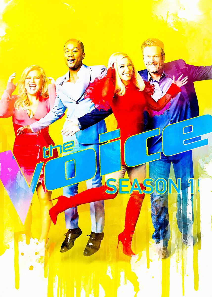 'The Voice Us 5' Poster, picture, metal print, paint by Katerina Lim ...