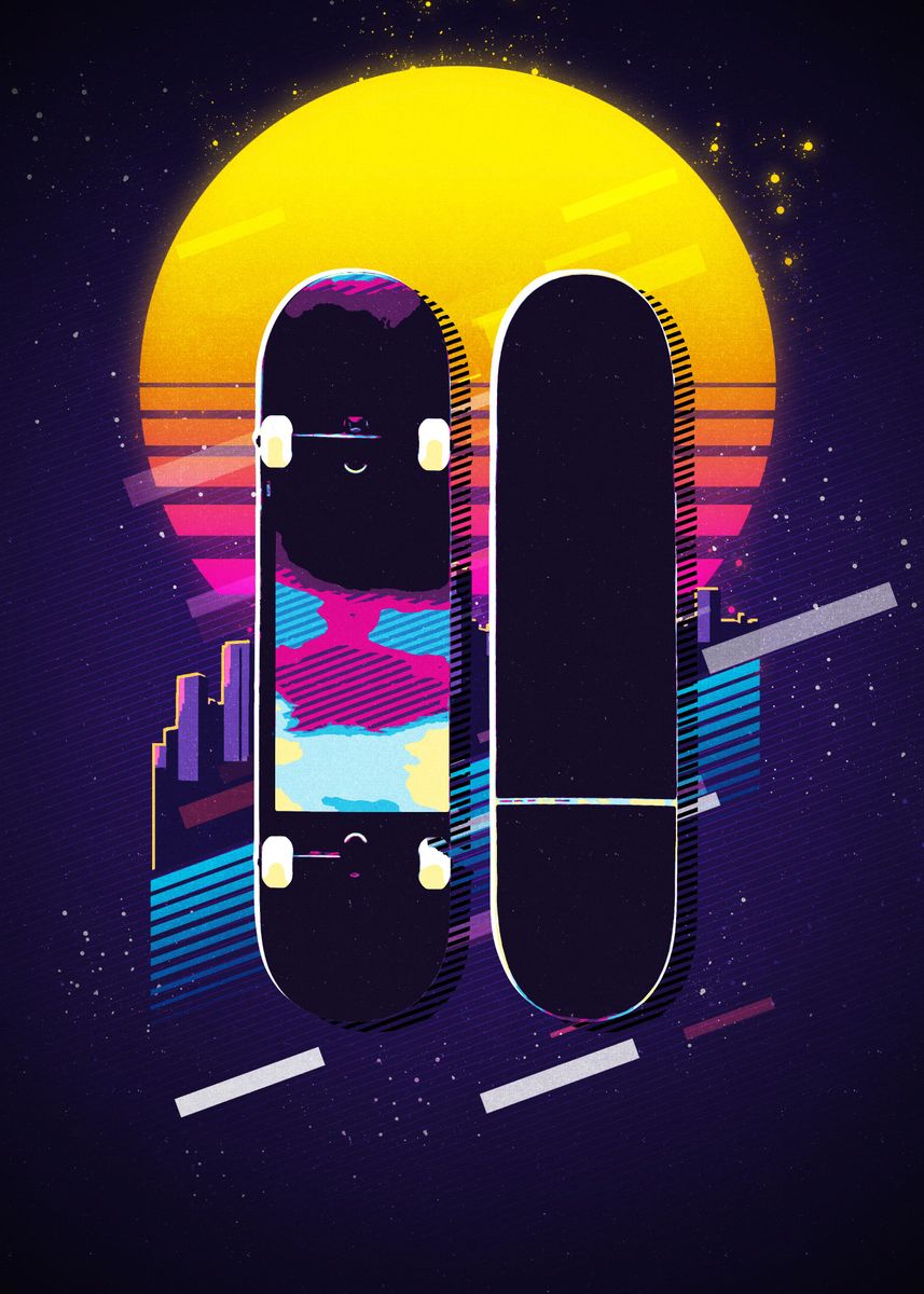 'SkateBoard' Poster by Retro Nice Picture | Displate