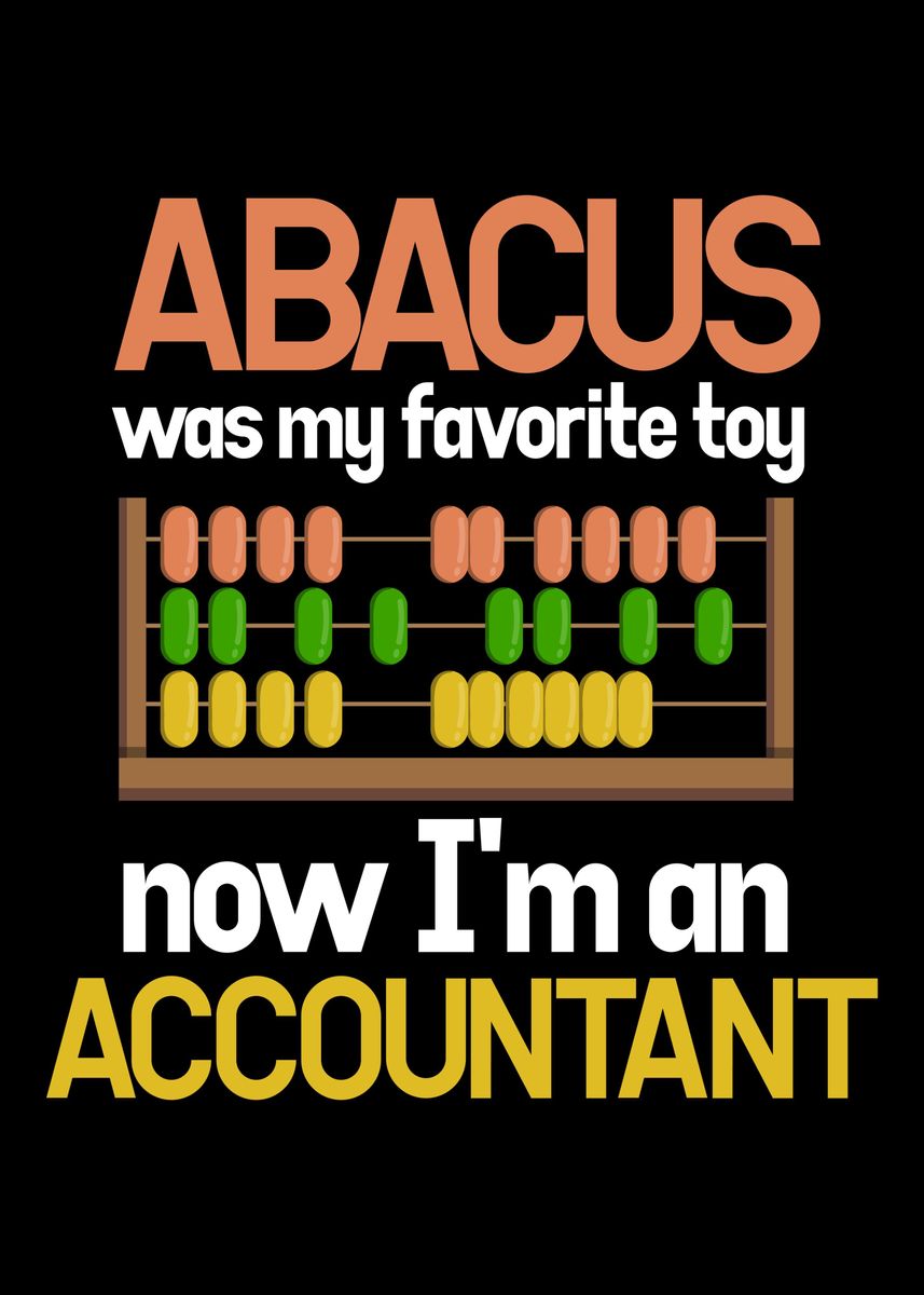 'Abacus Accountant' Poster by Sebastian Wünsche | Displate