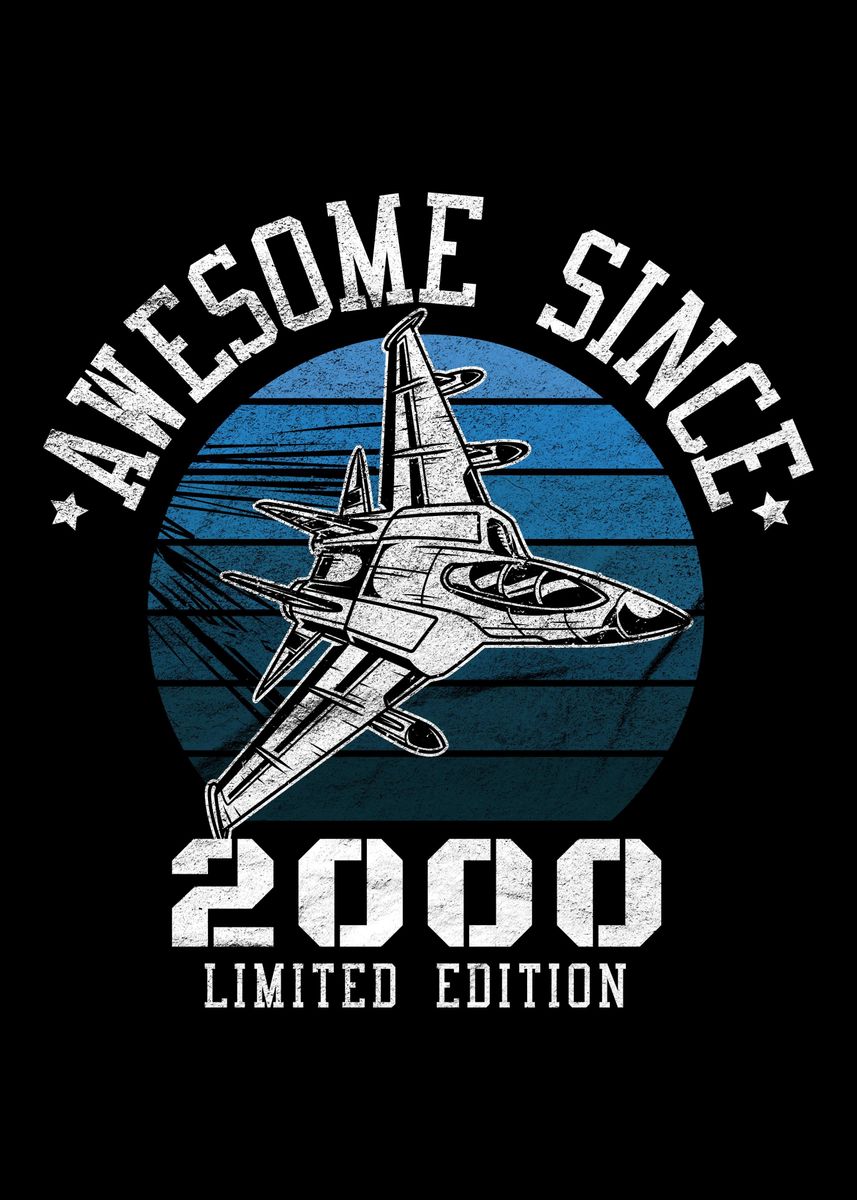 'Awesome Since 2000' Poster, picture, metal print, paint by Cooldruck ...