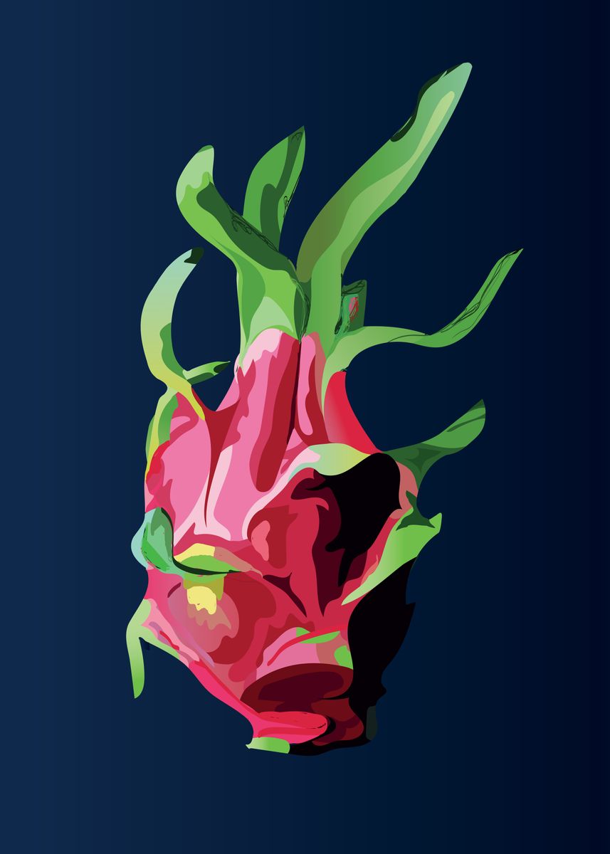'Dragon Fruit' Poster by Chiara | Displate