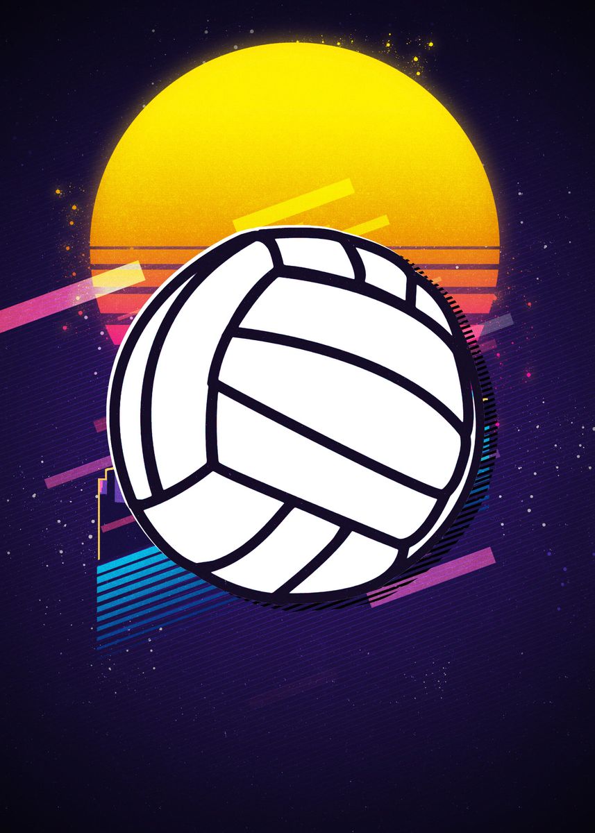 'volleyball' Poster by padilla | Displate
