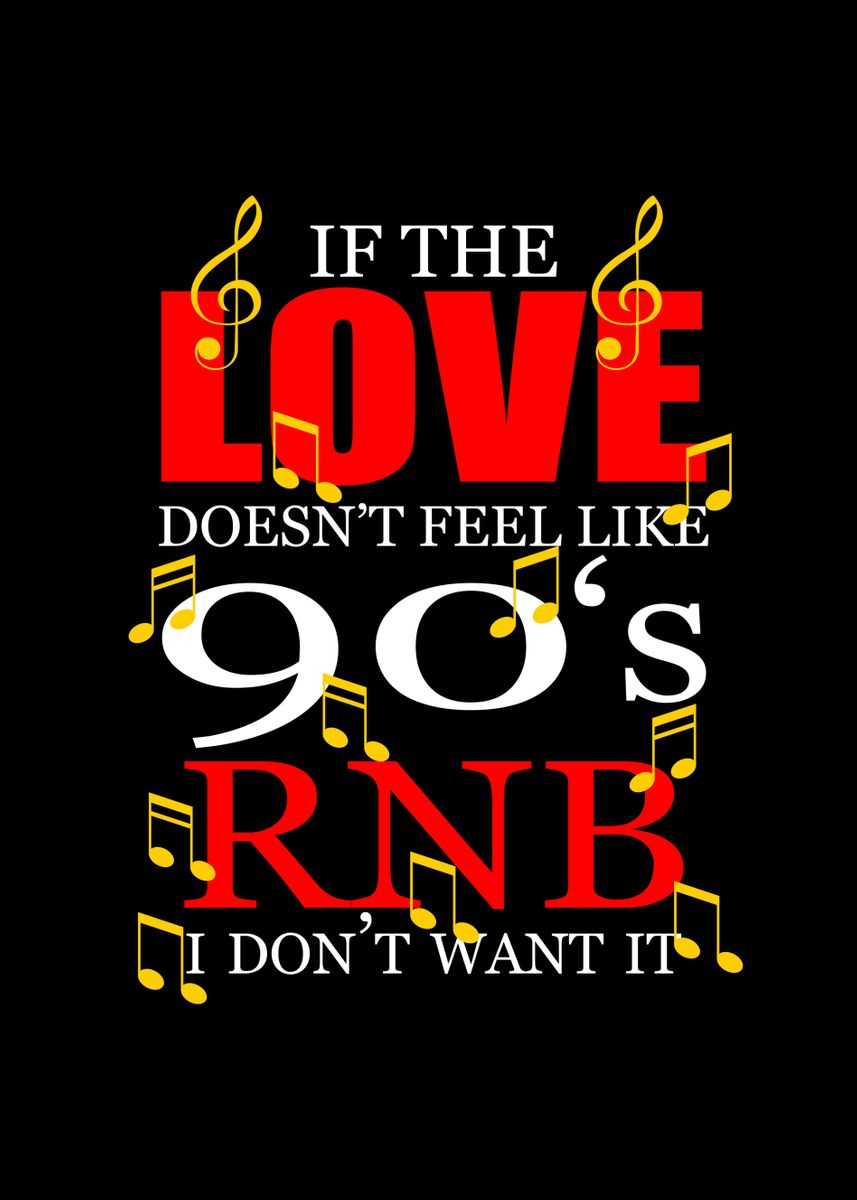'90s Nineties RNB' Poster by Norden | Displate