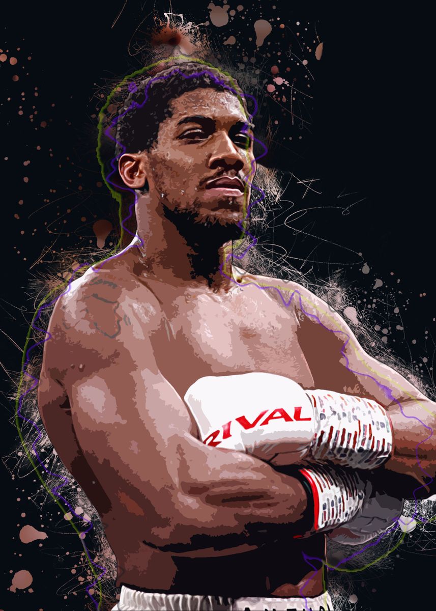 'Anthony Joshua' Poster, picture, metal print, paint by ONONMADE STUDIO ...