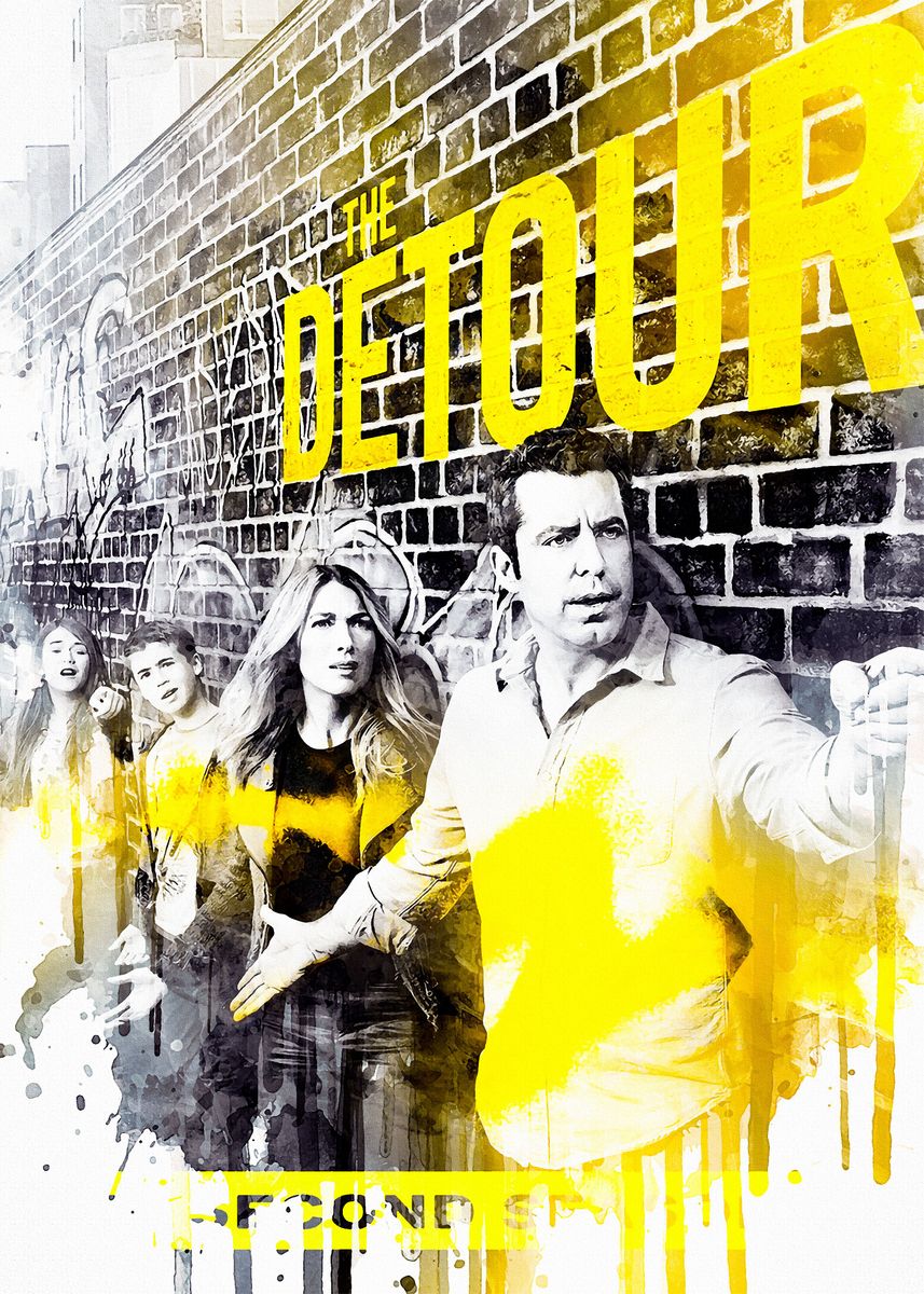 'The Detour 1' Poster, picture, metal print, paint by Kaye Luca | Displate