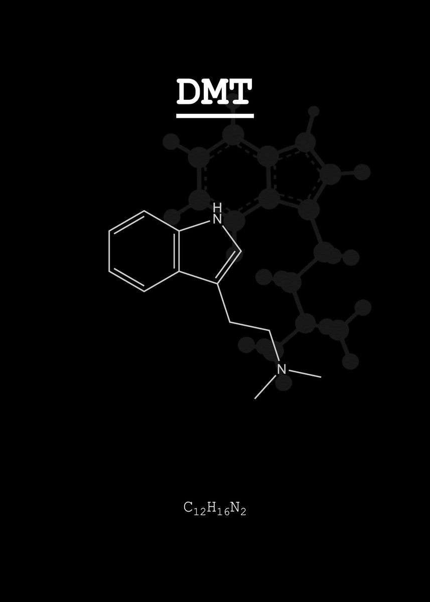 'Psychedelic DMT' Poster, picture, metal print, paint by ChemECool ...