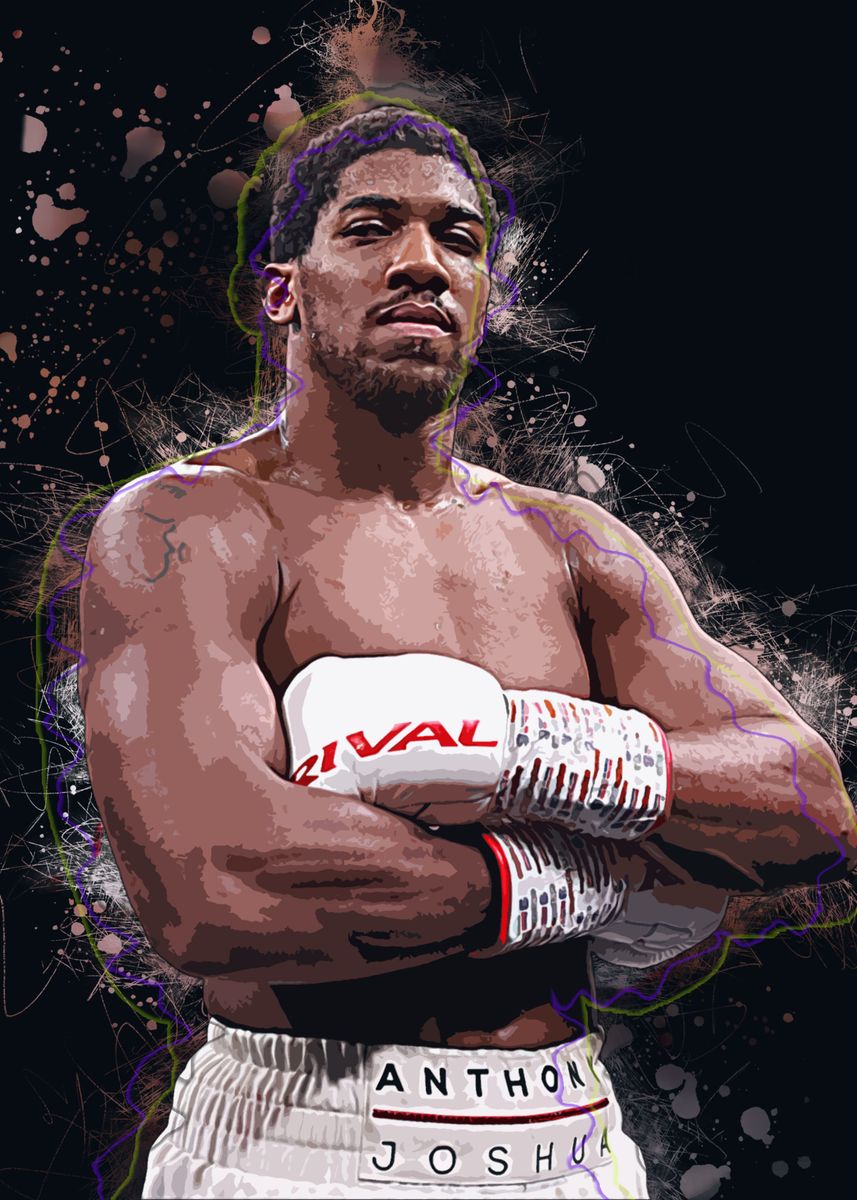 'Anthony Joshua' Poster, picture, metal print, paint by ONONMADE STUDIO ...