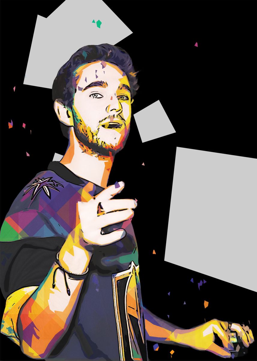 'Zedd ' Poster, picture, metal print, paint by MDA STUDIO | Displate