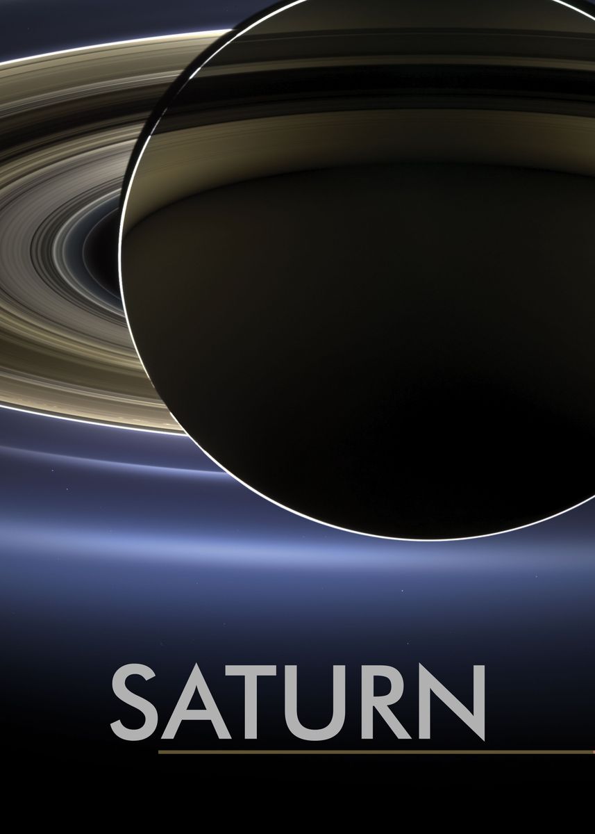 'SATURN BLUE' Poster by Atomic Chinook | Displate