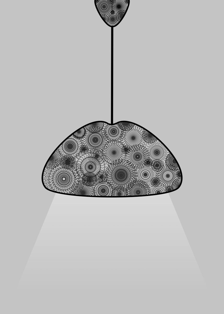 'Minimalistic lamp mandala' Poster by CiniArt | Displate