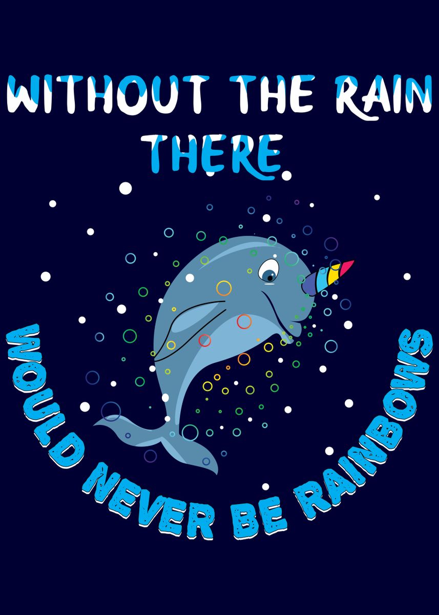 'Without Rain No Rainbows' Poster, picture, metal print, paint by ...