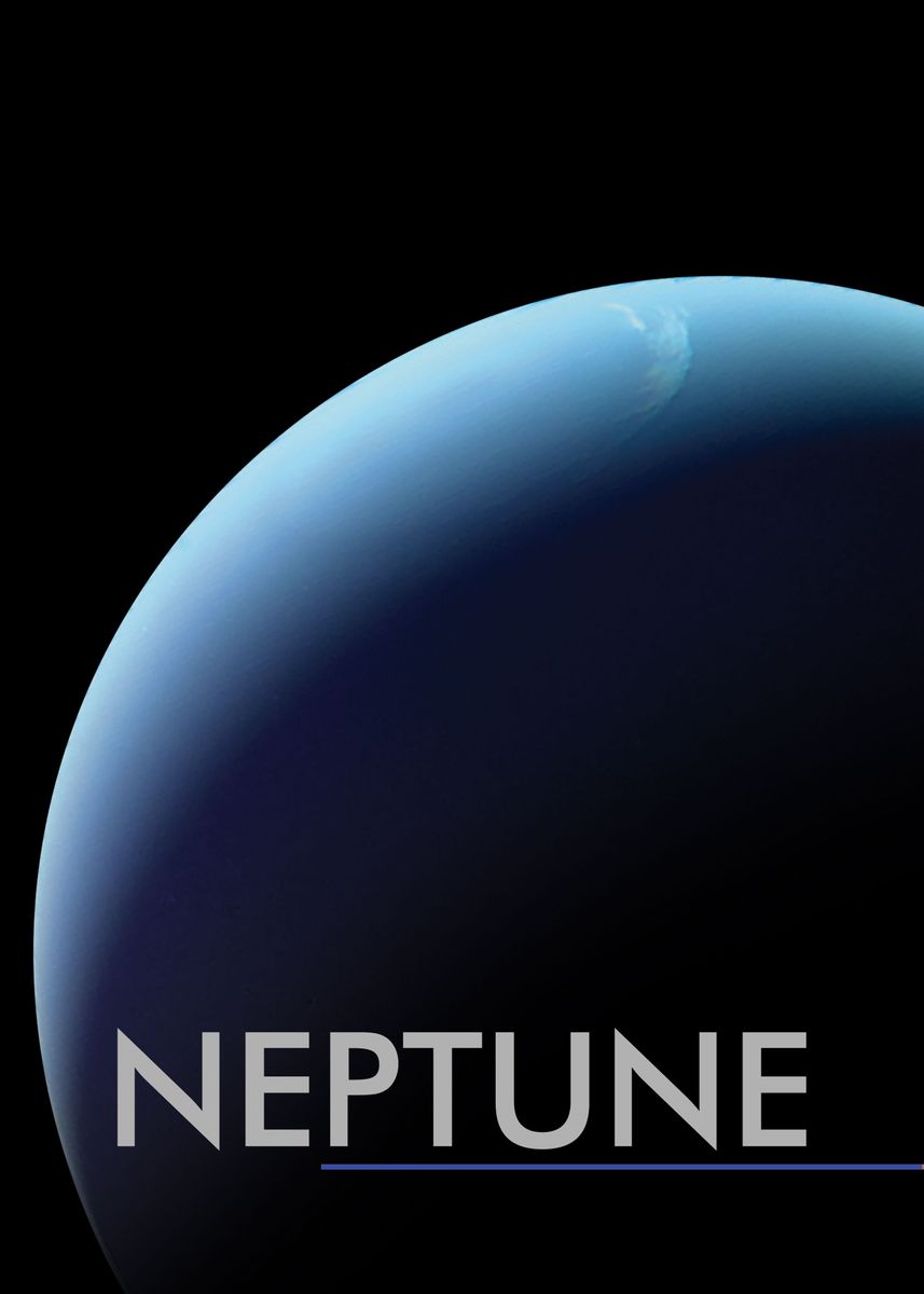 'NEPTUNE NORTH BLUE' Poster, picture, metal print, paint by Atomic ...