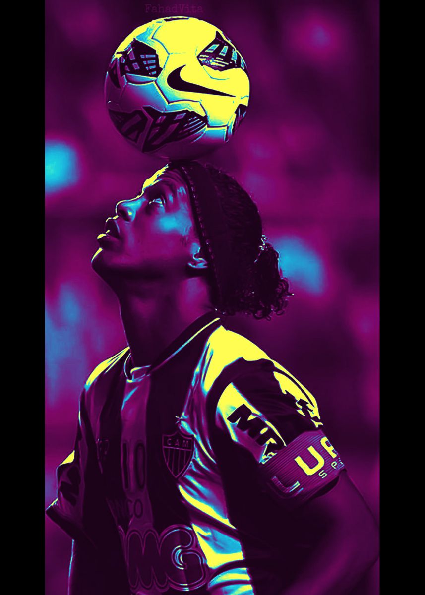 'ronaldinho' Poster, picture, metal print, paint by Hafis | Displate
