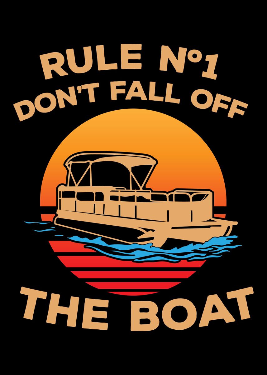 'Dont Fall Off The Boat ' Poster, picture, metal print, paint by ...