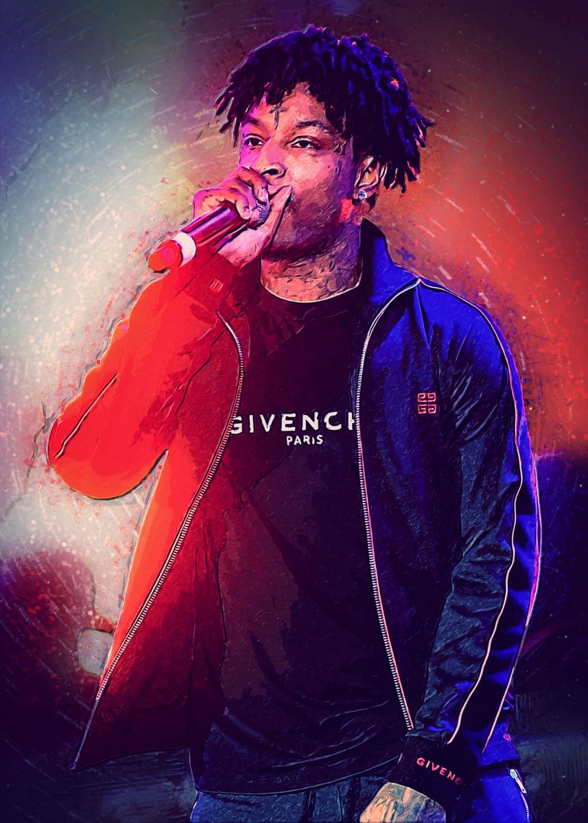 '21 SAVAGE' Poster, picture, metal print, paint by Masahiro Art | Displate