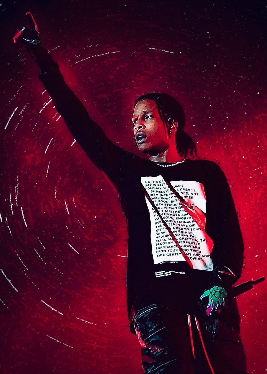 'ASAP ROCKY' Poster, picture, metal print, paint by Masahiro Art | Displate