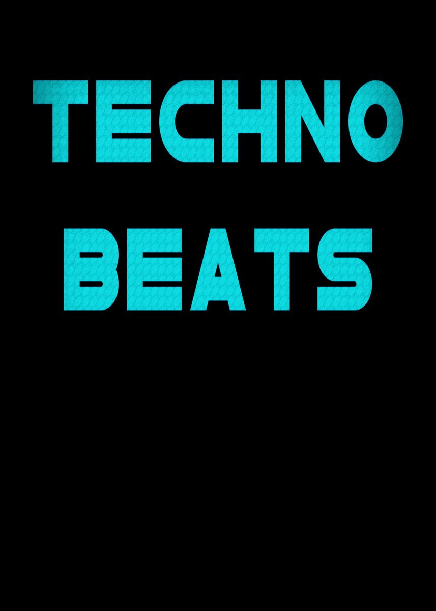 'Techno Beats Rave Music' Poster, picture, metal print, paint by ...