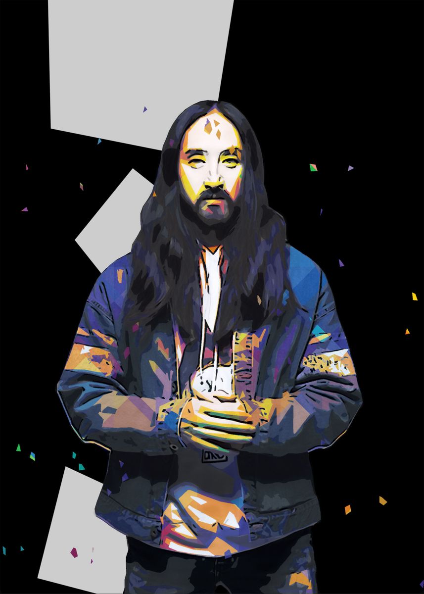 'Steve Aoki' Poster, picture, metal print, paint by MDA STUDIO | Displate
