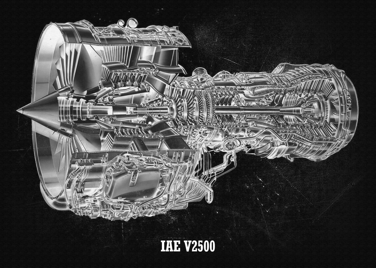 'IAE V2500' Poster by JAT DESIGNS | Displate