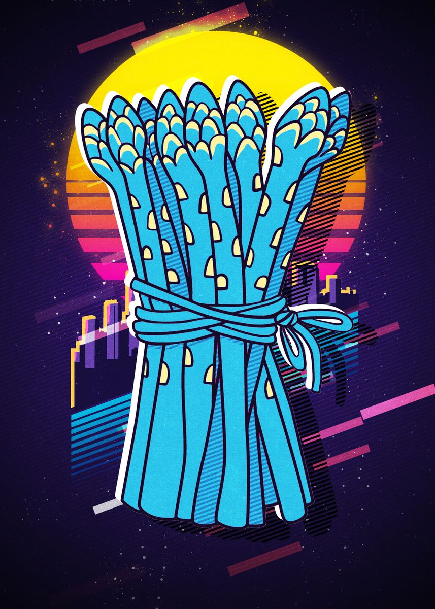 'Asparagus' Poster, picture, metal print, paint by Kazmierczak | Displate
