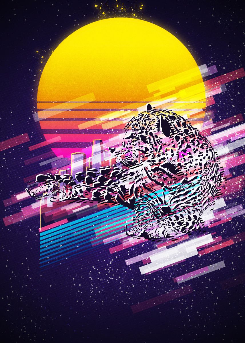 'Amur Leopard' Poster, picture, metal print, paint by colongreer | Displate