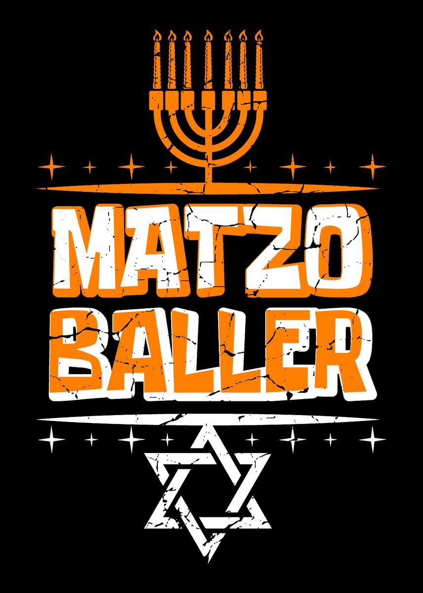 'Matzo Baller Jew And Chris' Poster, picture, metal print, paint by ...