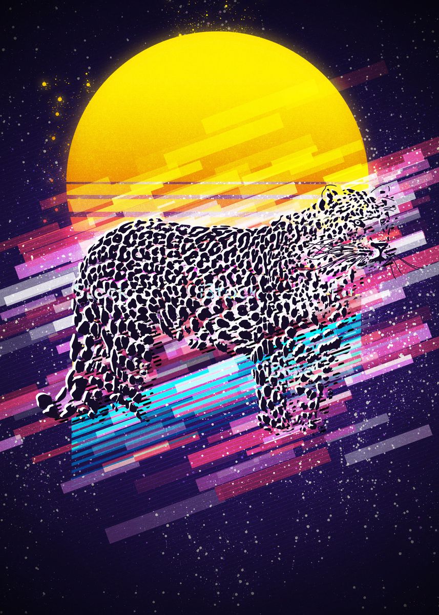 'Amur Leopard' Poster, picture, metal print, paint by colongreer | Displate