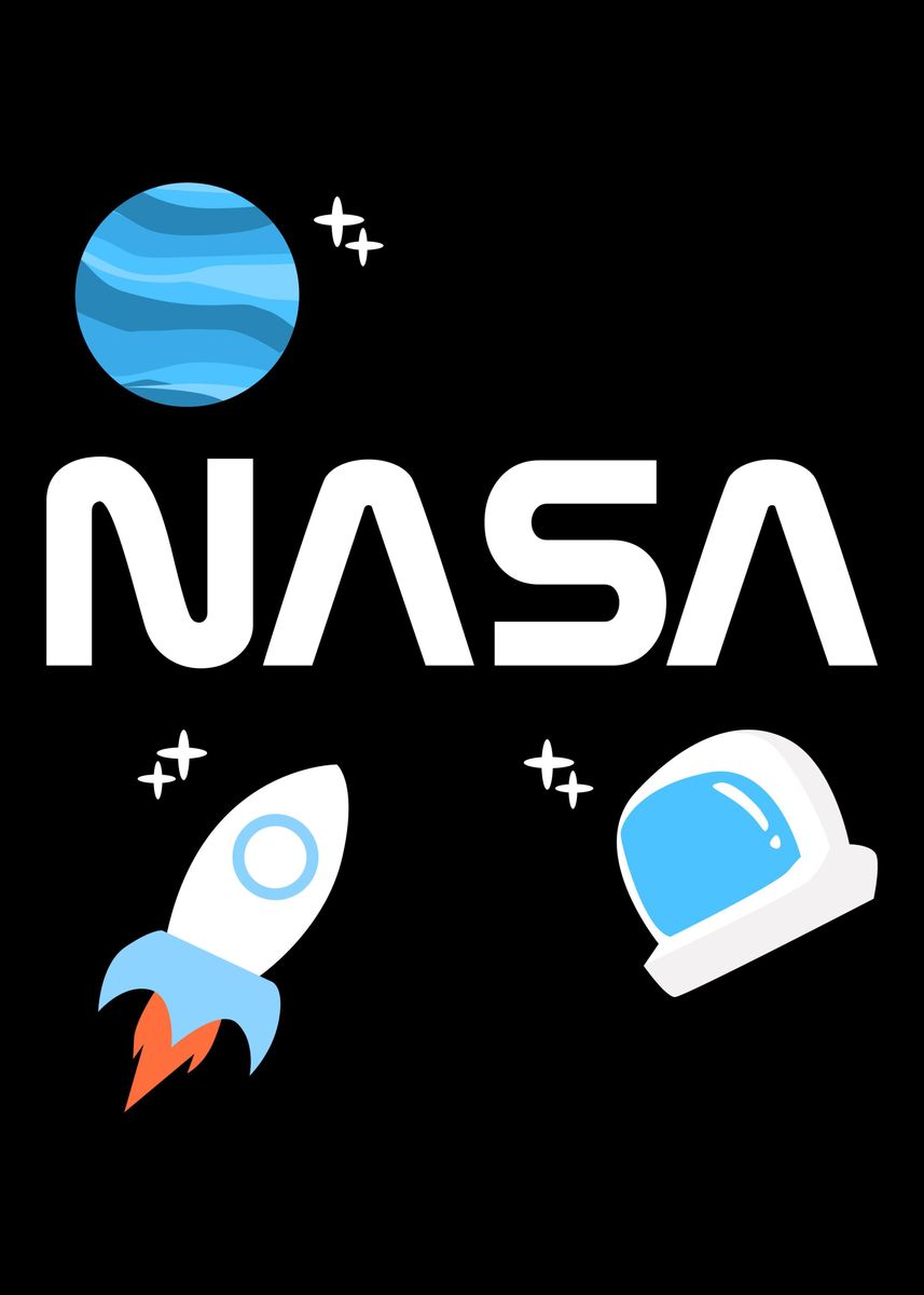 'NASA Astronaut Lover Ast' Poster, picture, metal print, paint by ...