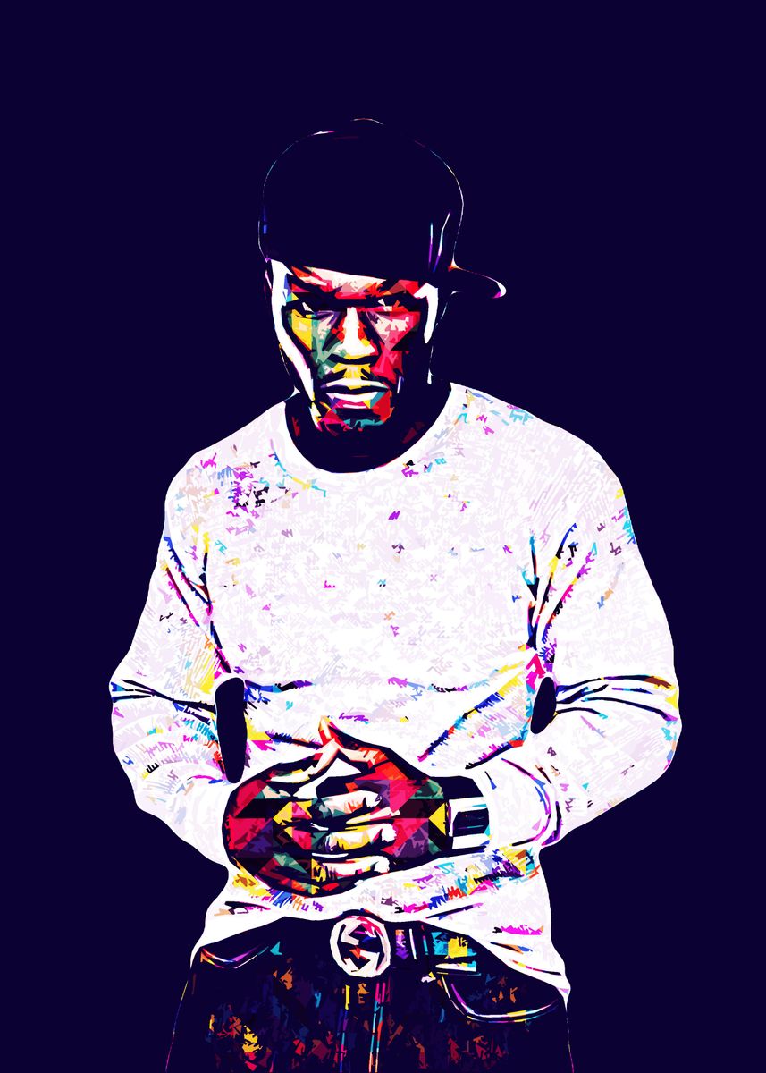 '50 Cent' Poster, picture, metal print, paint by SA KE | Displate