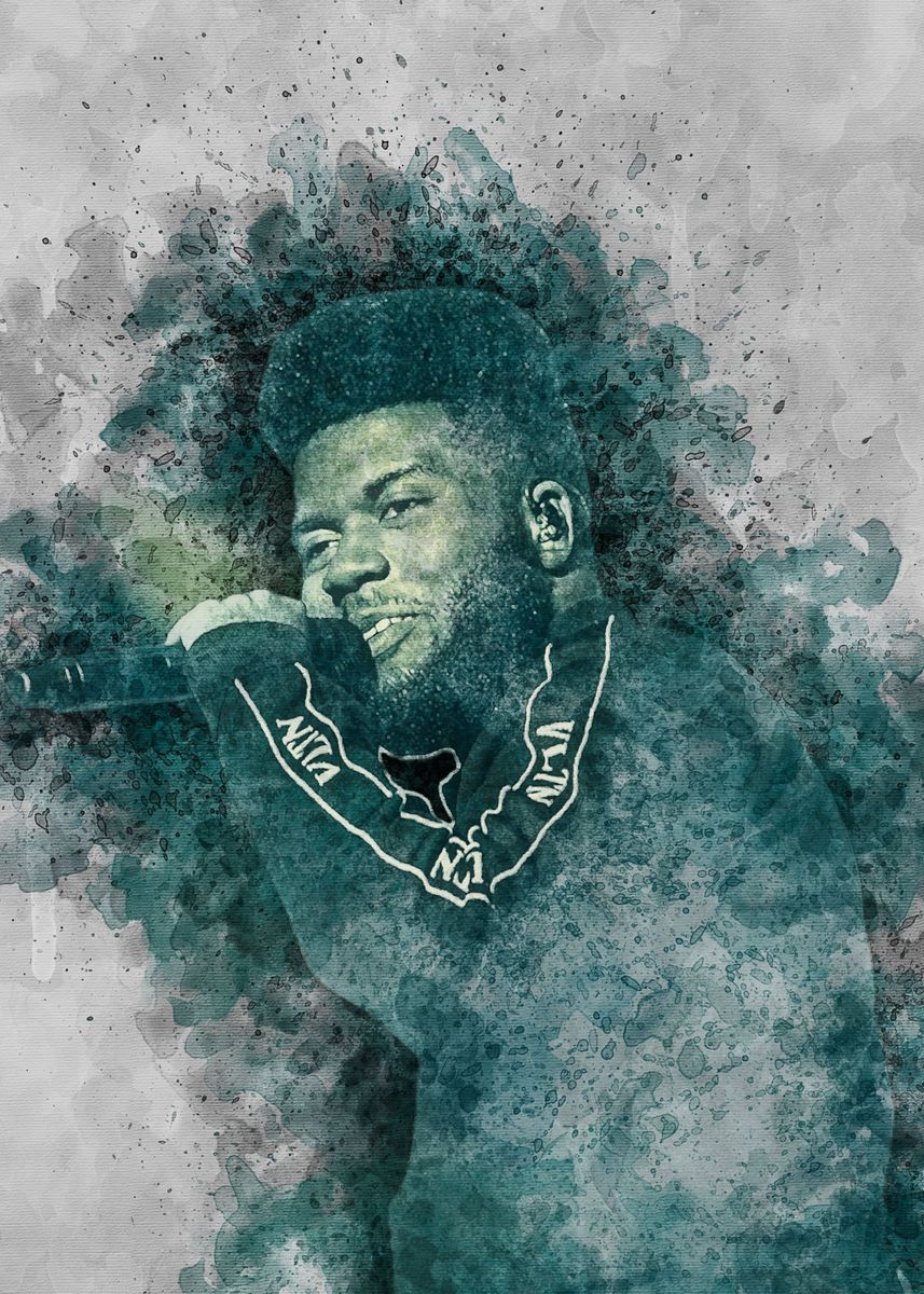 'Khalid' Poster, picture, metal print, paint by BQY STUDIO | Displate